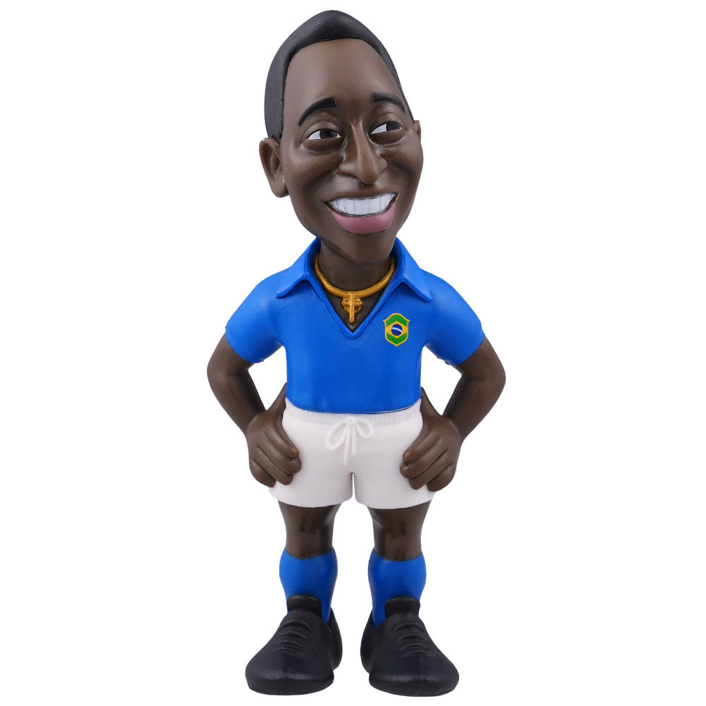 Pele MINIX Figure 12cm Brazil Away Kit–kneepillow.co.uk