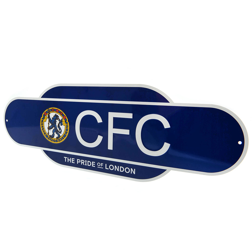Chelsea FC Colour Retro Sign - Official Merch