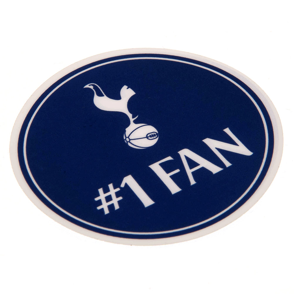 Tottenham Hotspur FC Single Car Sticker No. 1 Fan - Official Merch