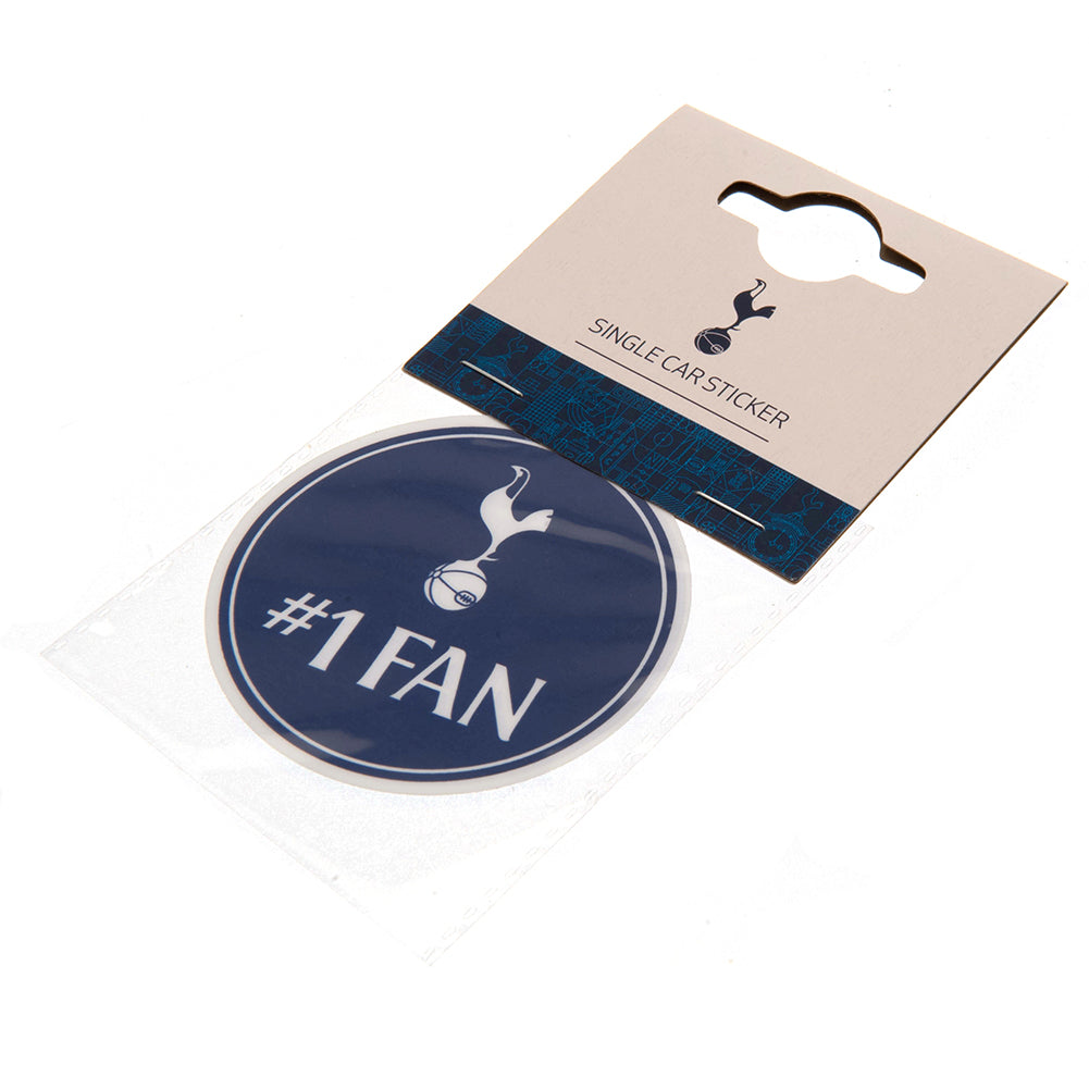 Tottenham Hotspur FC Single Car Sticker No. 1 Fan - Official Merch